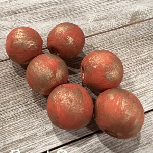 Bulk Beads, Hand Painted Beads, Beads for Crafts, Painted Wooden Beads ...