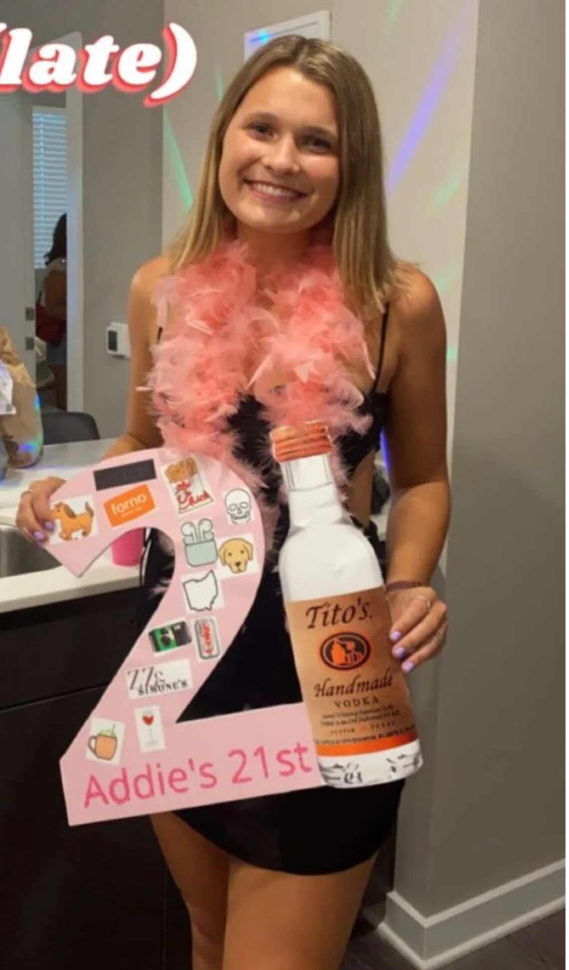 21st Birthday Sign With Boa Birthday Sign for 21st Party - Etsy UK