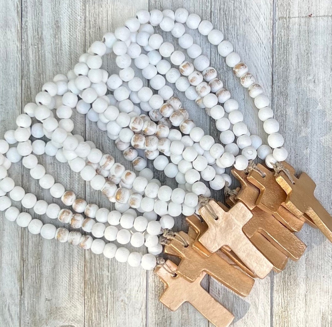 Small Blessing Beads With Cross, Baptism Favors, Baptism Gift ...