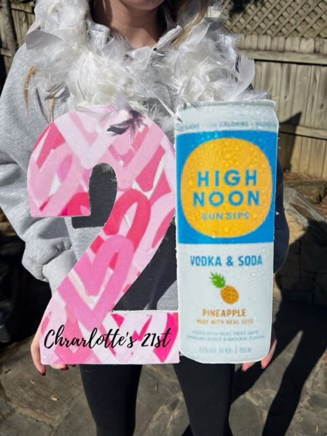 21st Birthday Sign, DIGITAL Download, High Noon Sign, Digital Version ...