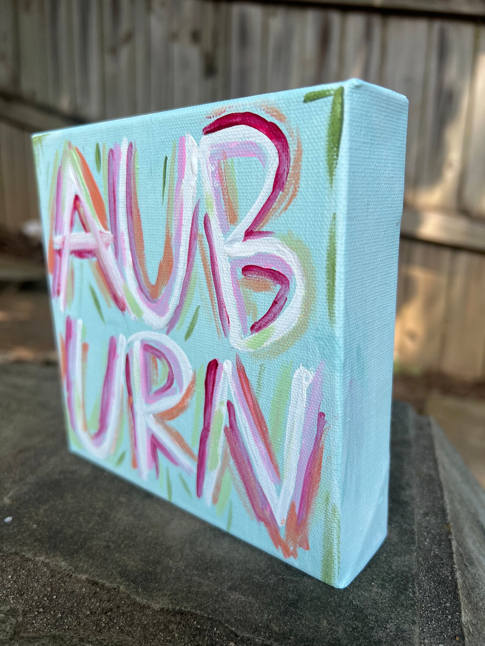 Hand Painted College Wall Art: Dorm Room Decor, Grad Gift - Etsy