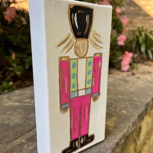 Hand Painted Nutcracker Canvas: Holiday Wall Art - Etsy
