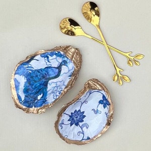 Charming Blue Shell Ring Dish, Coastal Wedding and Bridal Shower Favors ...