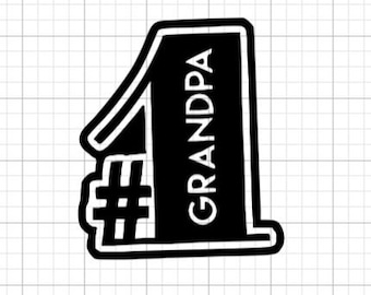 Number 1 Grandpa | Etsy