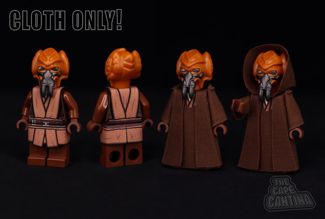 For LEGO Cloth Only Revenge of the Sith Jedi Master P1o K00n Cloak Cape ...