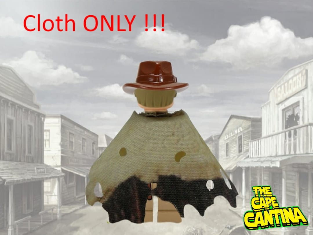 Wild West Cowboy Ripped Poncho for LEGO® Minifigures | Western Cape - Etsy