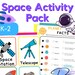 Space Activity Pack - Kindergarten-2nd Grade - Writing -reading -games ...