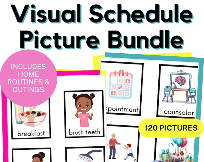 Visual Schedule Picture Cards - PEC - Special Education/autism ...