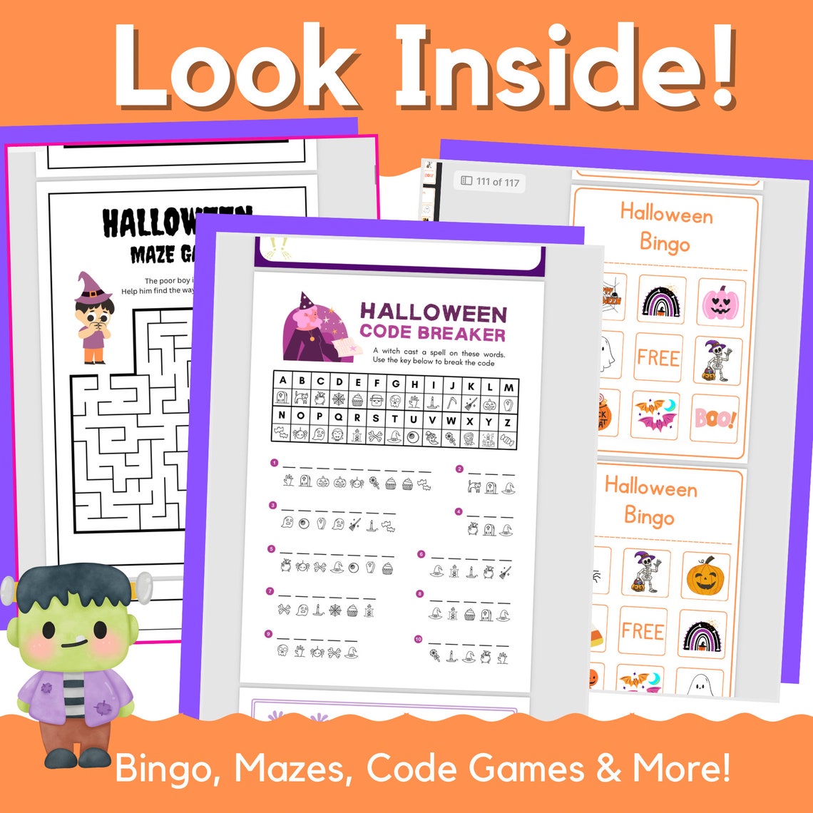Halloween Activity Pack: Games, Crafts, Puzzles (printable) - Etsy