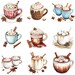 Cozy Hot Chocolate Clipart: Winter PNG Designs (commercial & Personal ...