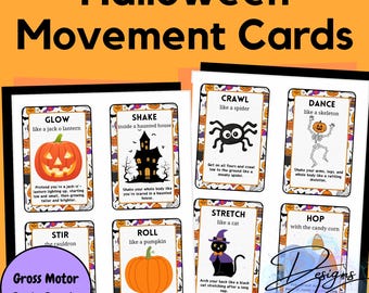 Autumn & Fall Themed Gross Motor Movement Cards | Brain Breaks ...
