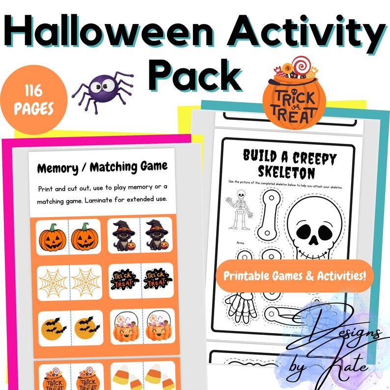 Halloween Activity Pack- Games, Crafts & More! Classroom Party ...