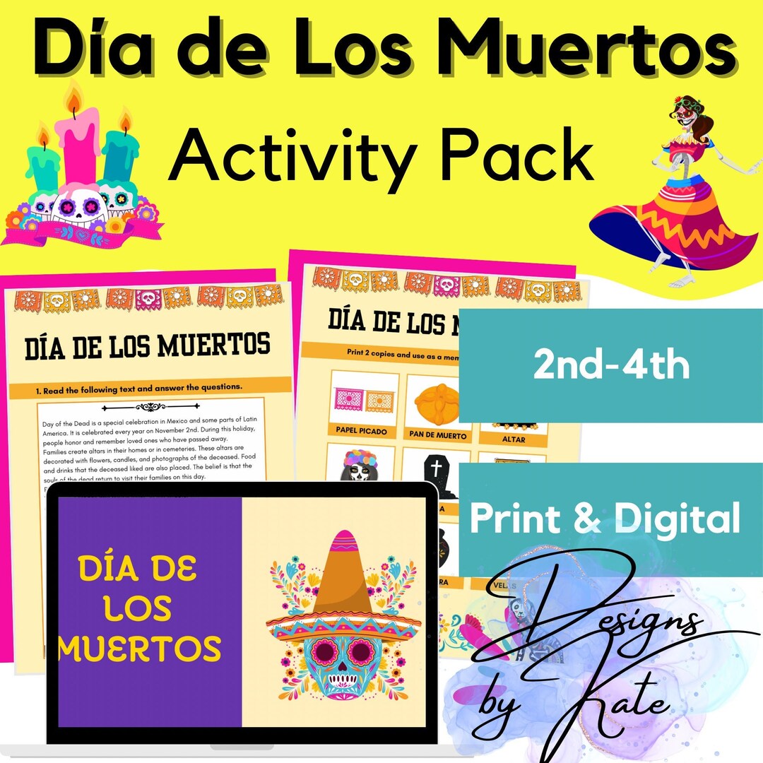 Día De Los Muertos Day of the Dead Activity Pack - Print & Digital ...