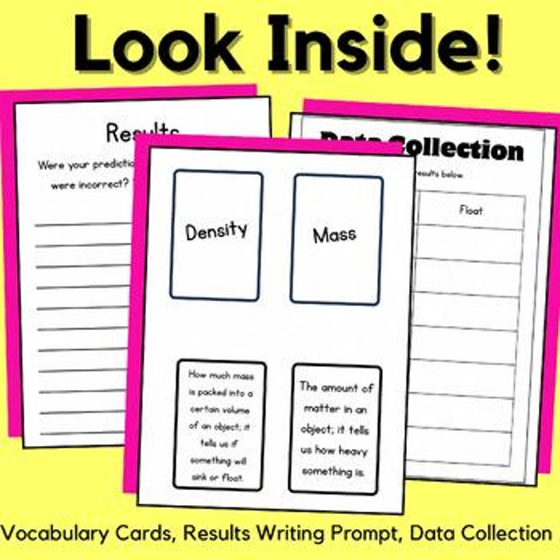 Sink or Float Printable Activities | Science Sorting, Prediction ...