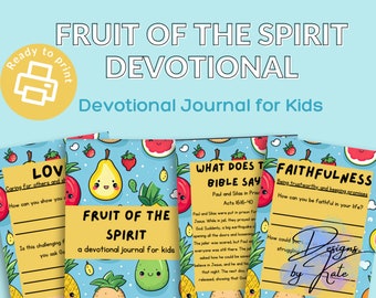 Fruit of the Spirit Kids Devotional Journal: Christian Reflection ...