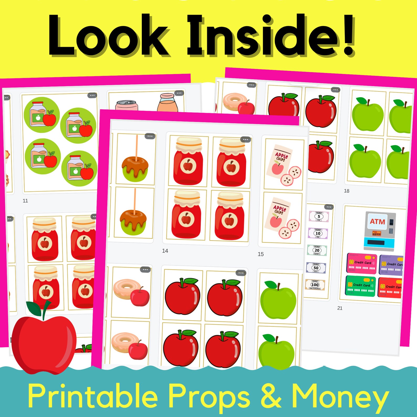 Apple Orchard Dramatic Play Set Printable Props & More Playful Learning ...