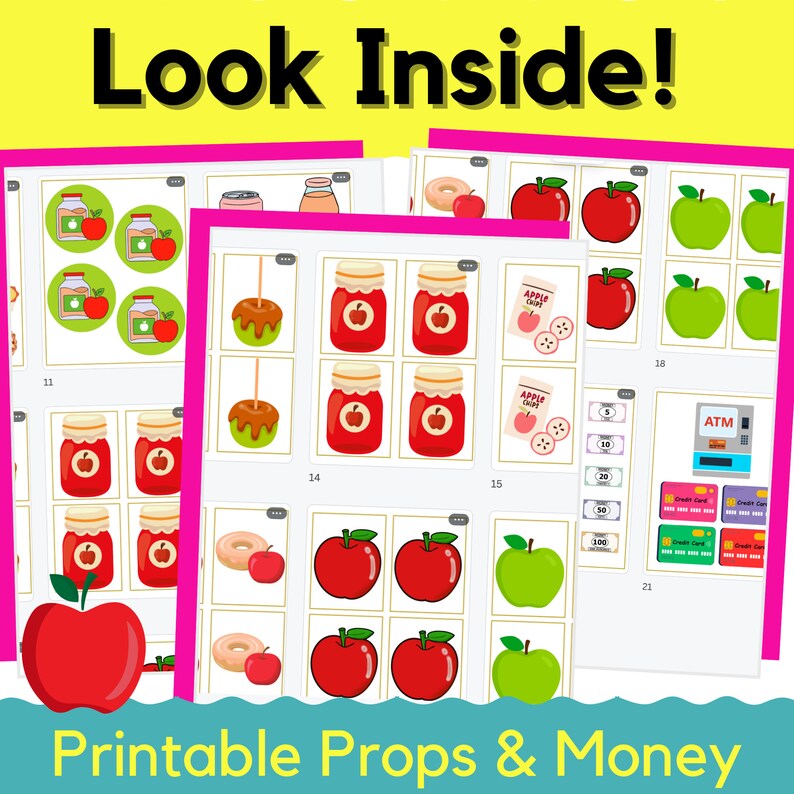 Apple Orchard Dramatic Play Set - Printable Props & More - Playful ...