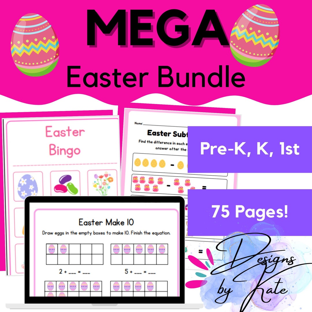 MEGA Easter Bundle for Pre-k, Kindergarten, 1st Grade - Classroom and ...