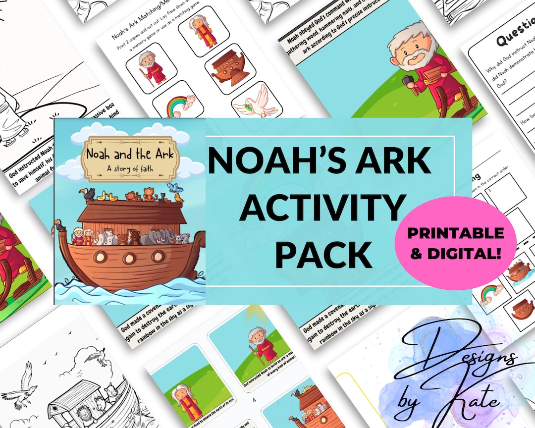Noah's Ark Activity Bundle- Printable & Digital- Google Slides/nearpod ...