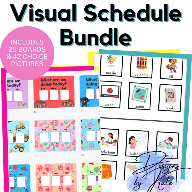 Visual Schedule & First/then Boards: Autism/special Education Resources ...