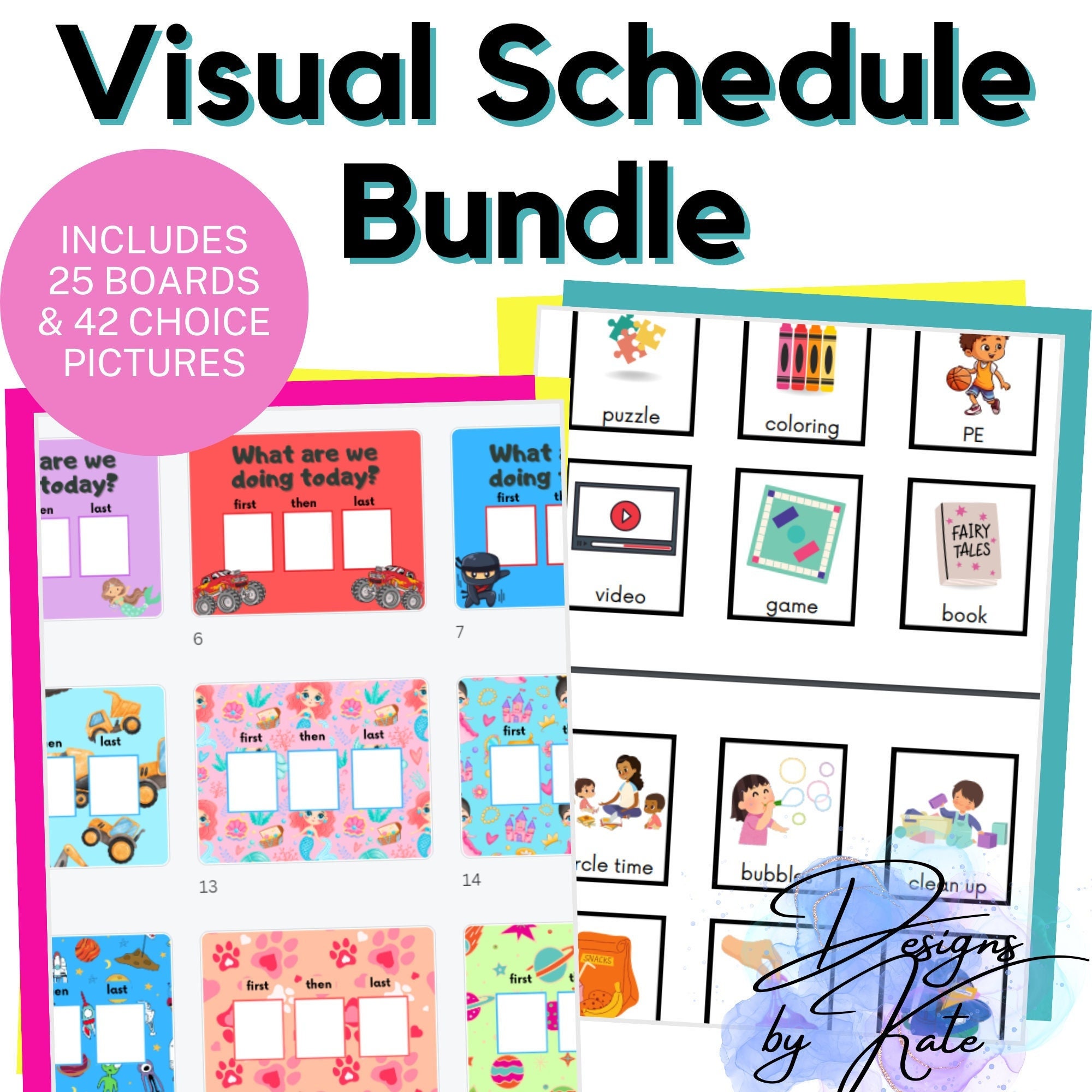 Visual Schedule & First/then Boards: Autism/special Education Resources ...