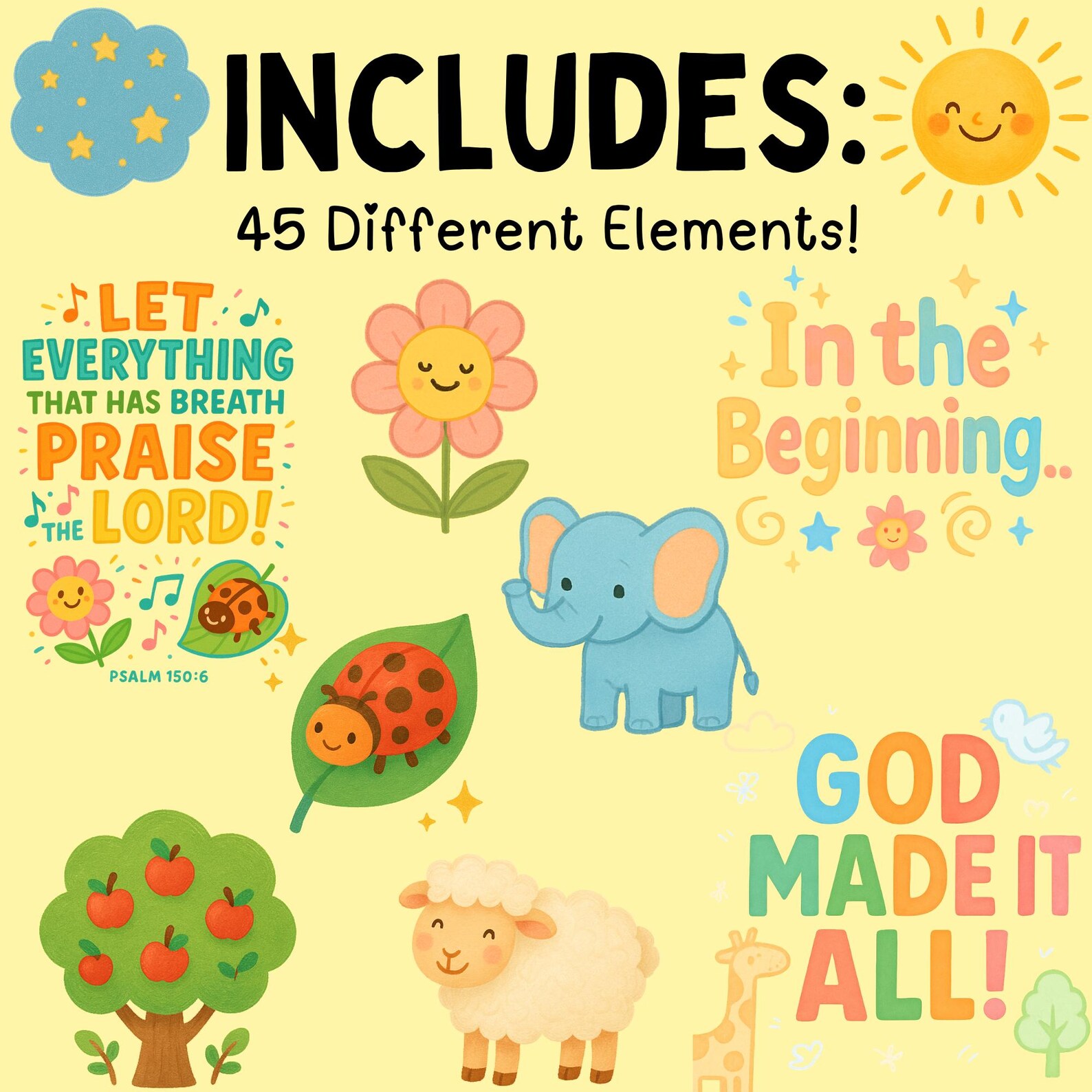 Gods Creation Bulletin Board Kit | Bible Classroom Decor | Sunday ...