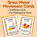 Thanksgiving Themed Gross Motor Movement Cards | Brain Breaks ...