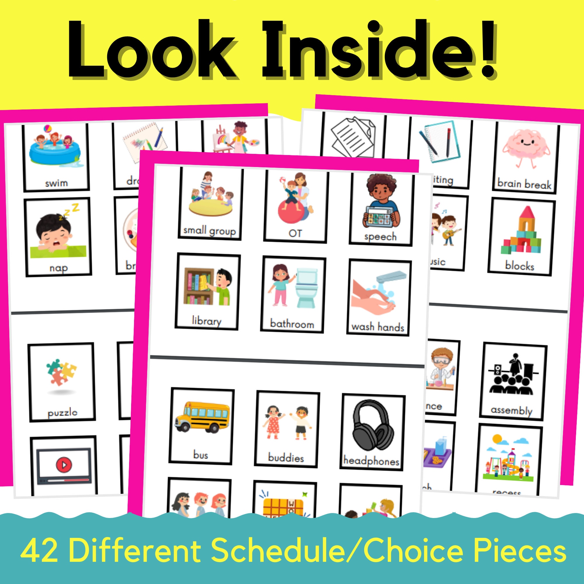Visual Schedule & First/then Boards: Autism/special Education Resources ...