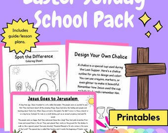 Easter Sunday School Activity Pack: Bible Story Lessons (printable) - Etsy