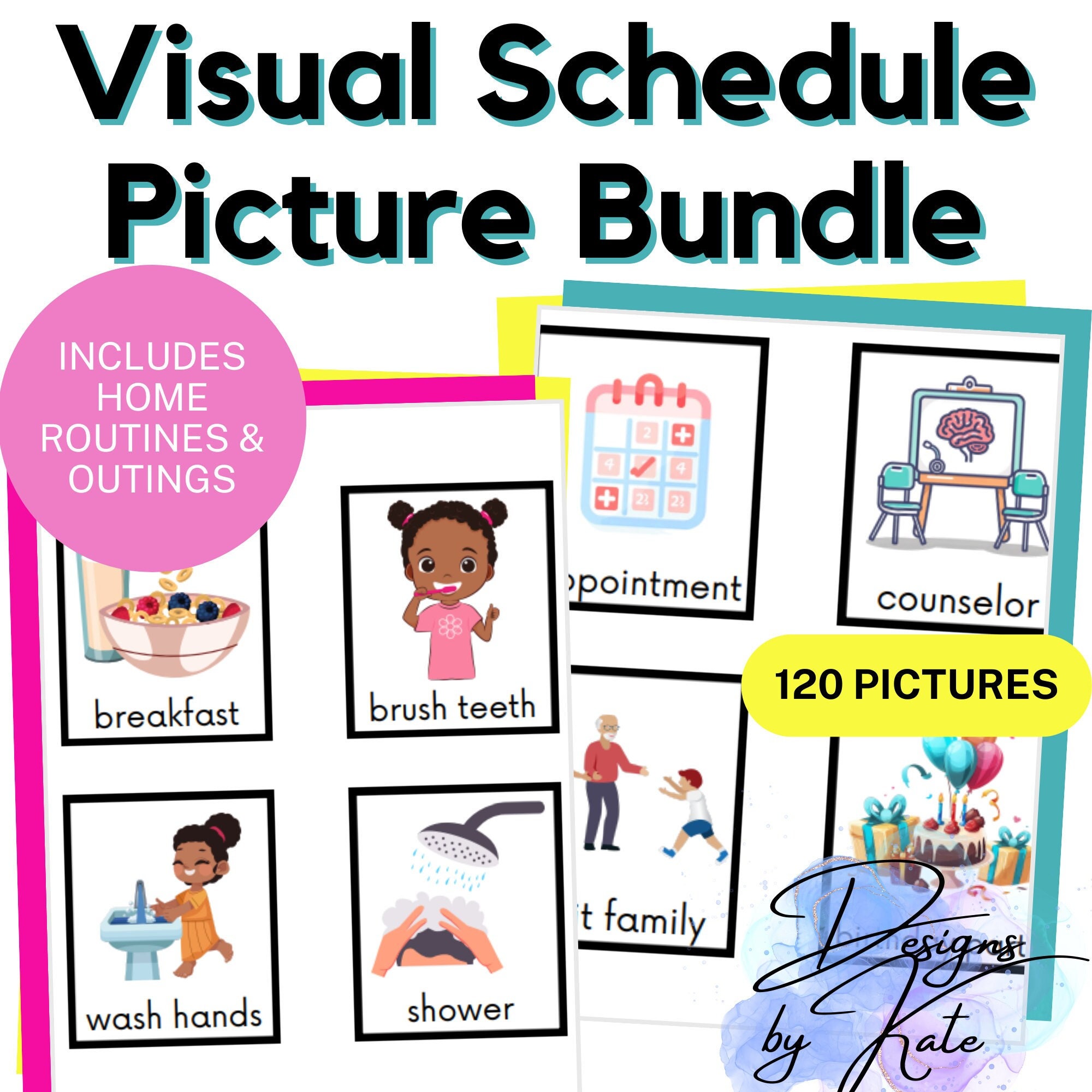 Visual Schedule Picture Cards - PEC - Special Education/autism ...