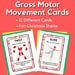 Christmas Themed Gross Motor Movement Cards | Brain Breaks | Transition ...