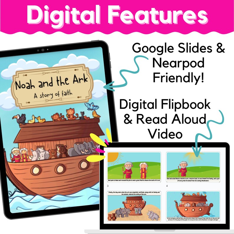 Noah's Ark Activity Bundle- Printable & Digital- Google Slides/nearpod ...