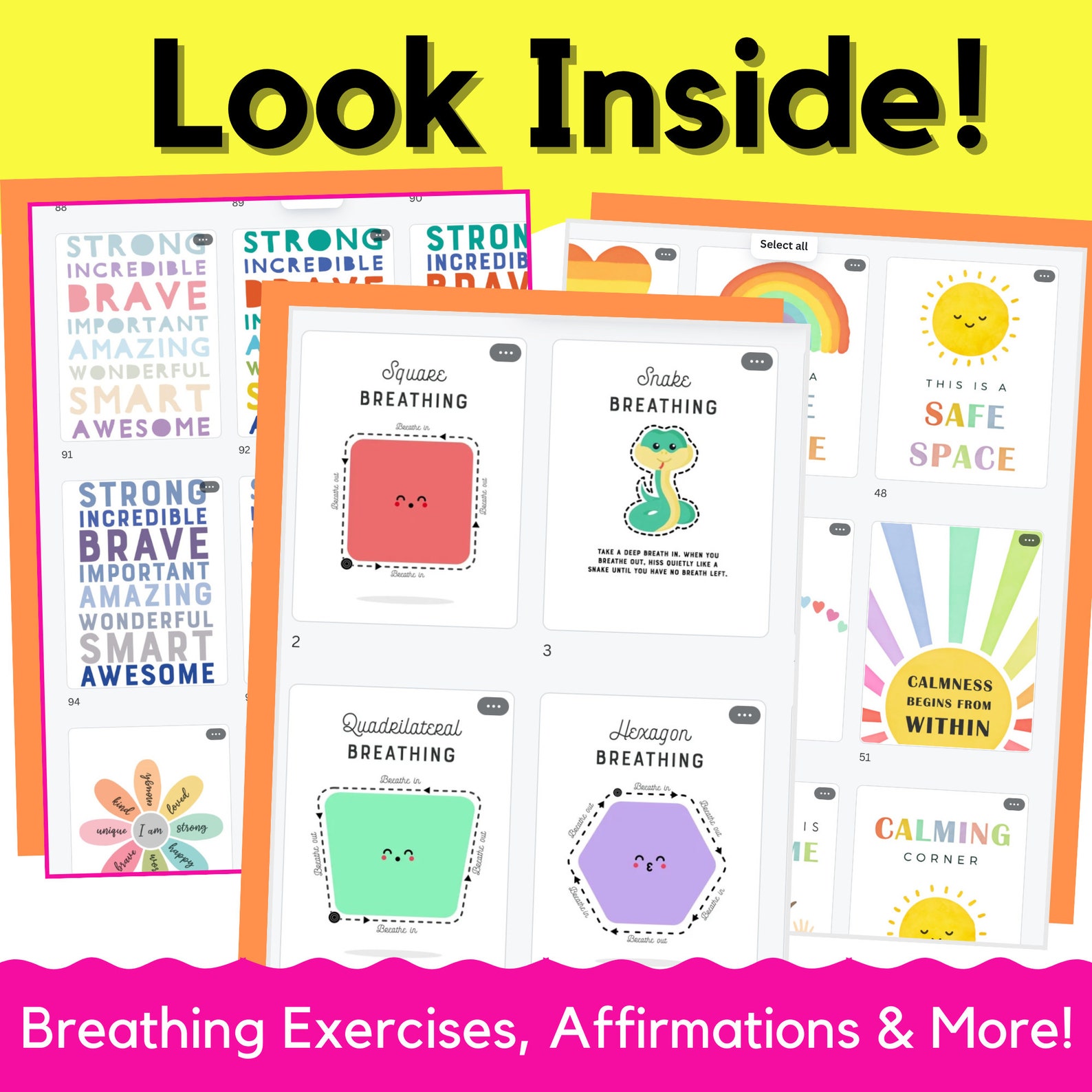 Calming Corner & Affirmations Poster Pack - Classroom Decor- Calm Down ...
