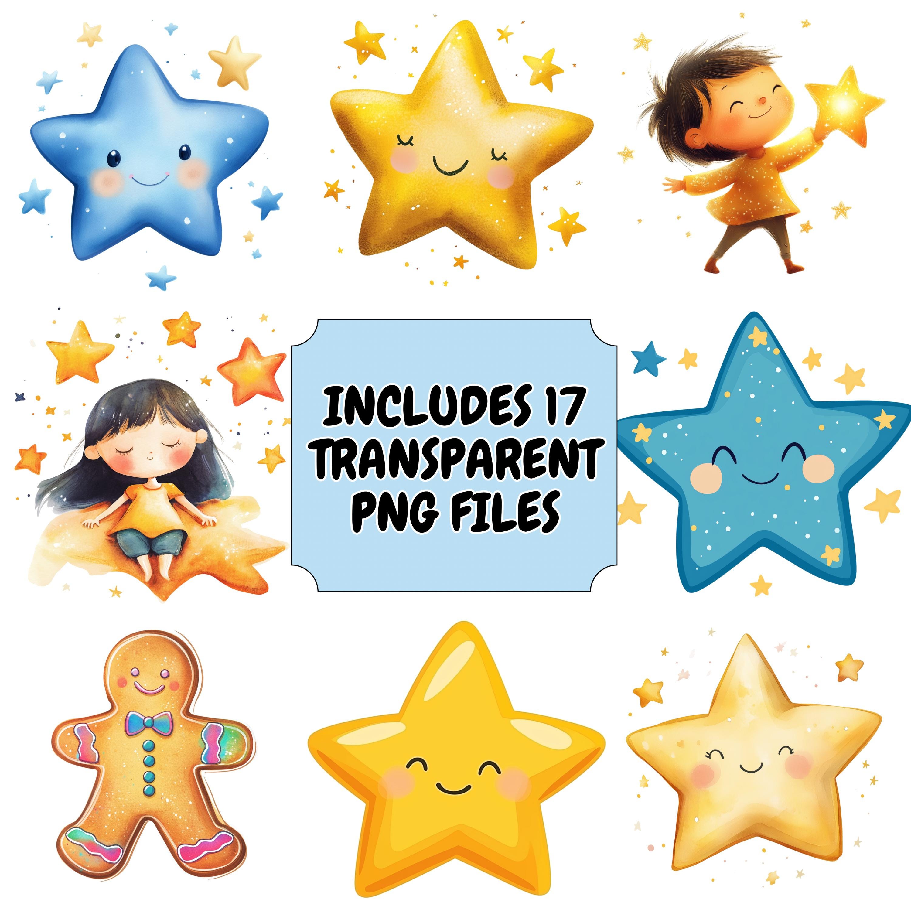 Twinkle Twinkle Little Star Clipart | Commercial Use | Nursery Art ...