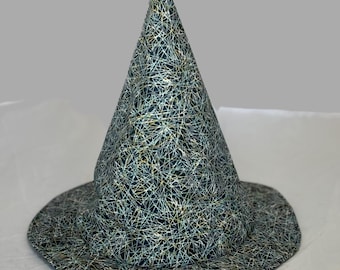 Blue Wizard Hat / Paisley Witch Hat - Etsy