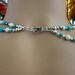 Real Turquoise, White Howlite, Double Strand, Sterling Silver, Spring ...
