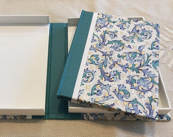 Photo Album Clamshell Box Portfolio Heather and Purple - Etsy