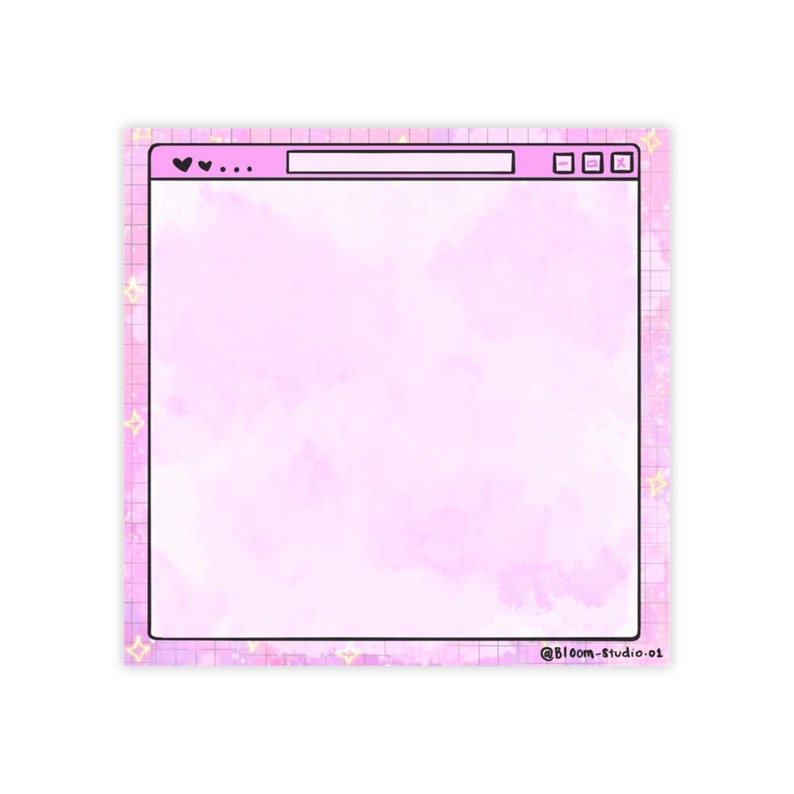 Pink Pop-up Window Note Pads - Etsy