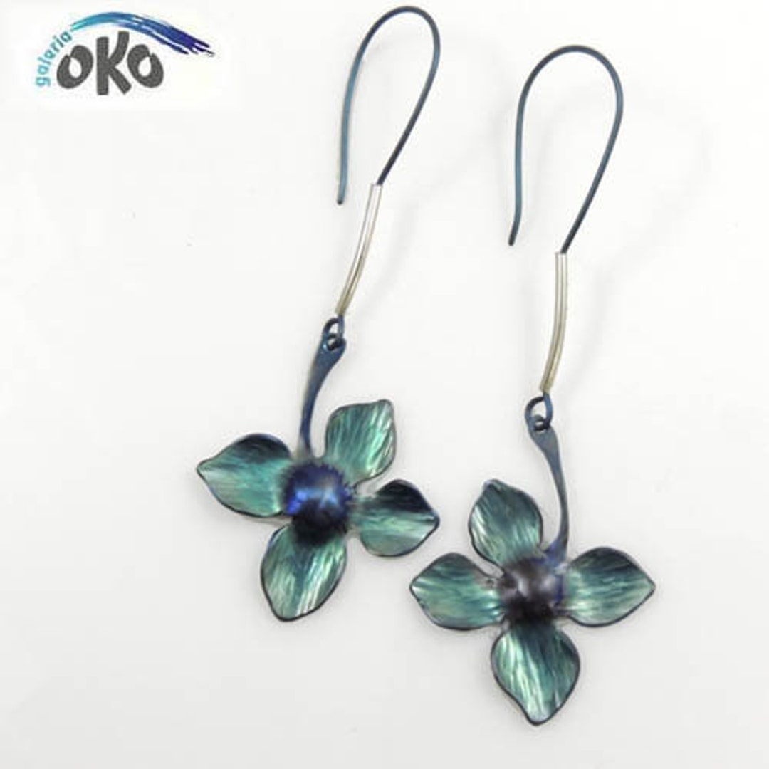 Titanium Flowers - Etsy