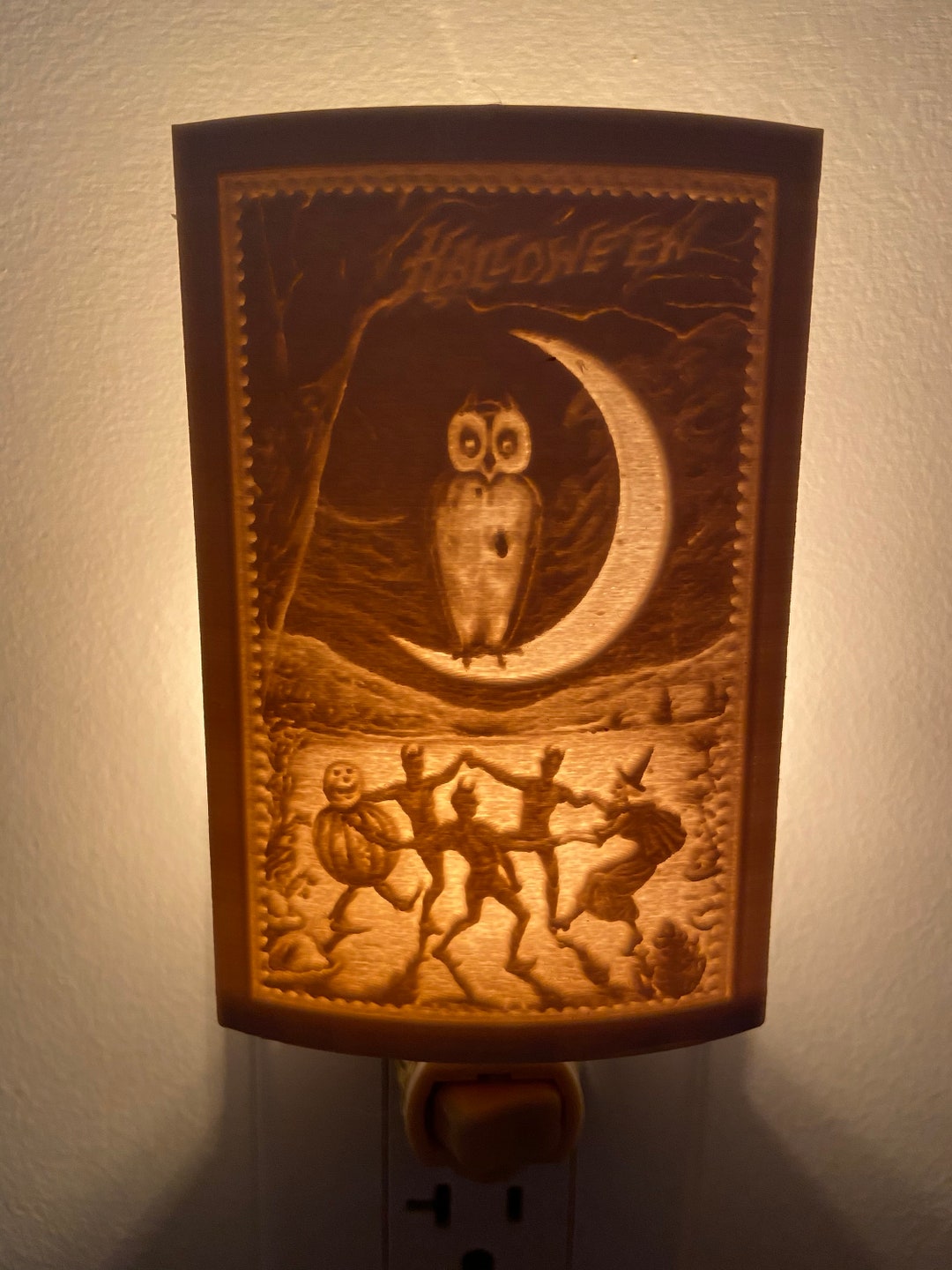 Halloween Lithophane Night Light - Etsy