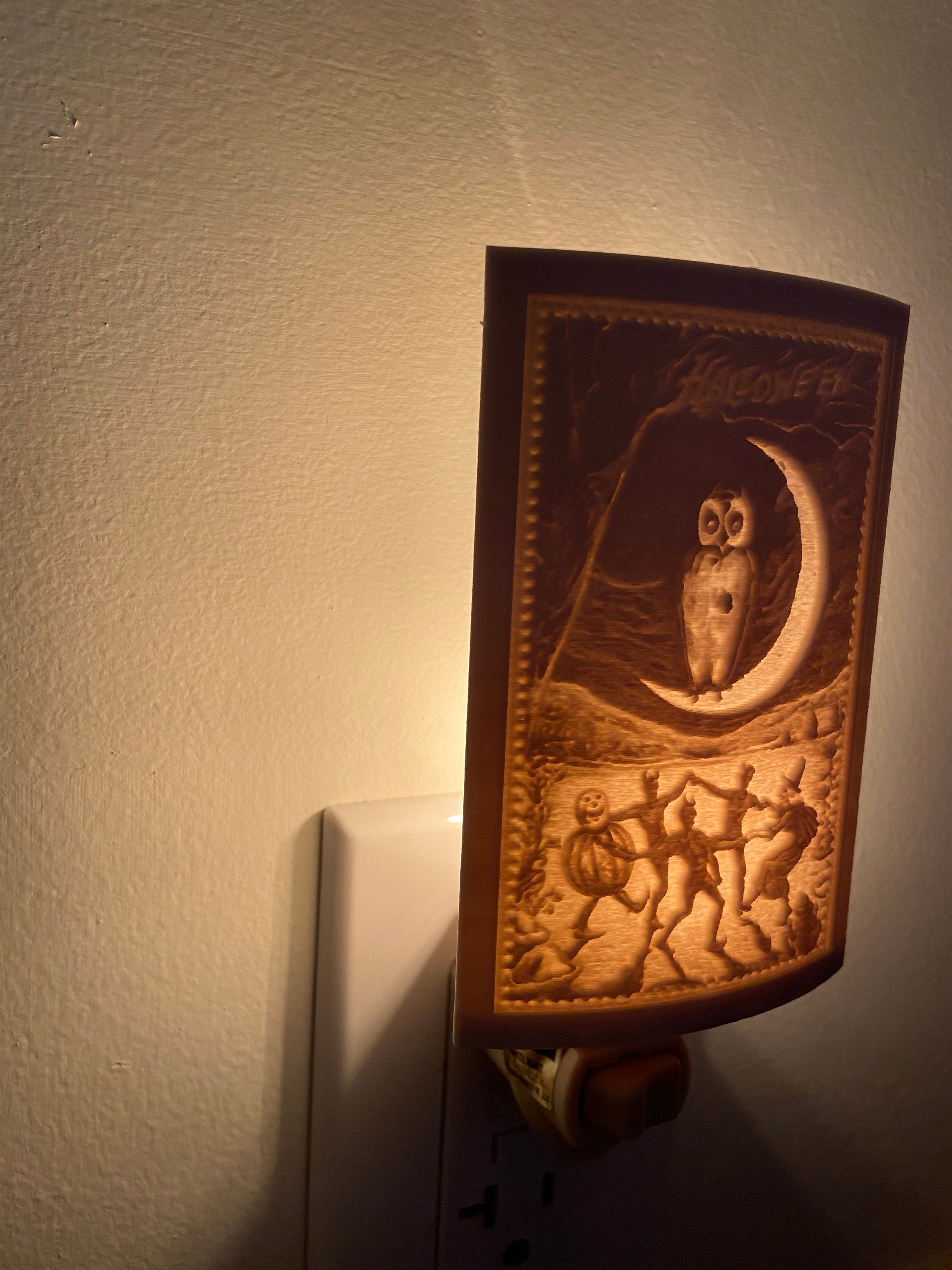 Halloween Lithophane Night Light - Etsy