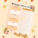 Minimalist Fall Design Meal Planner Weekly Meal Plan Printable Instant ...