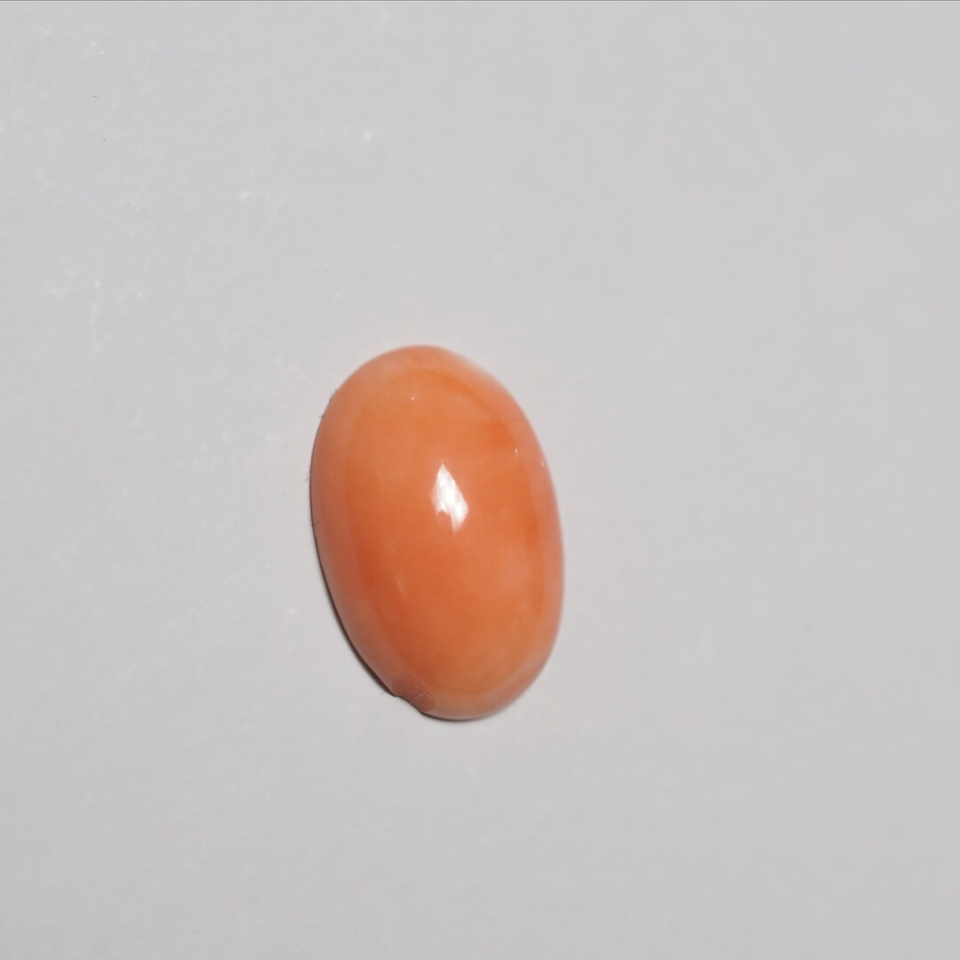 Imperfect Product Undyed Natural Japanese Coral Oval Cabochon 128mm ...