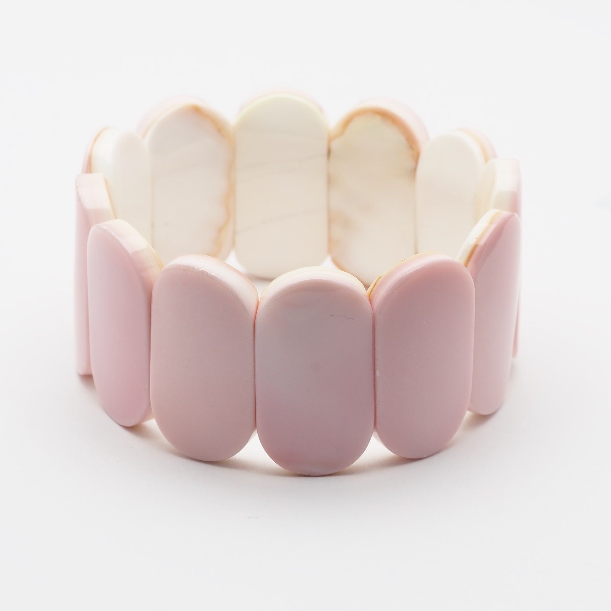 Natural Queen Conch Shell Stretch Bracelet 6.3/16cm | Etsy