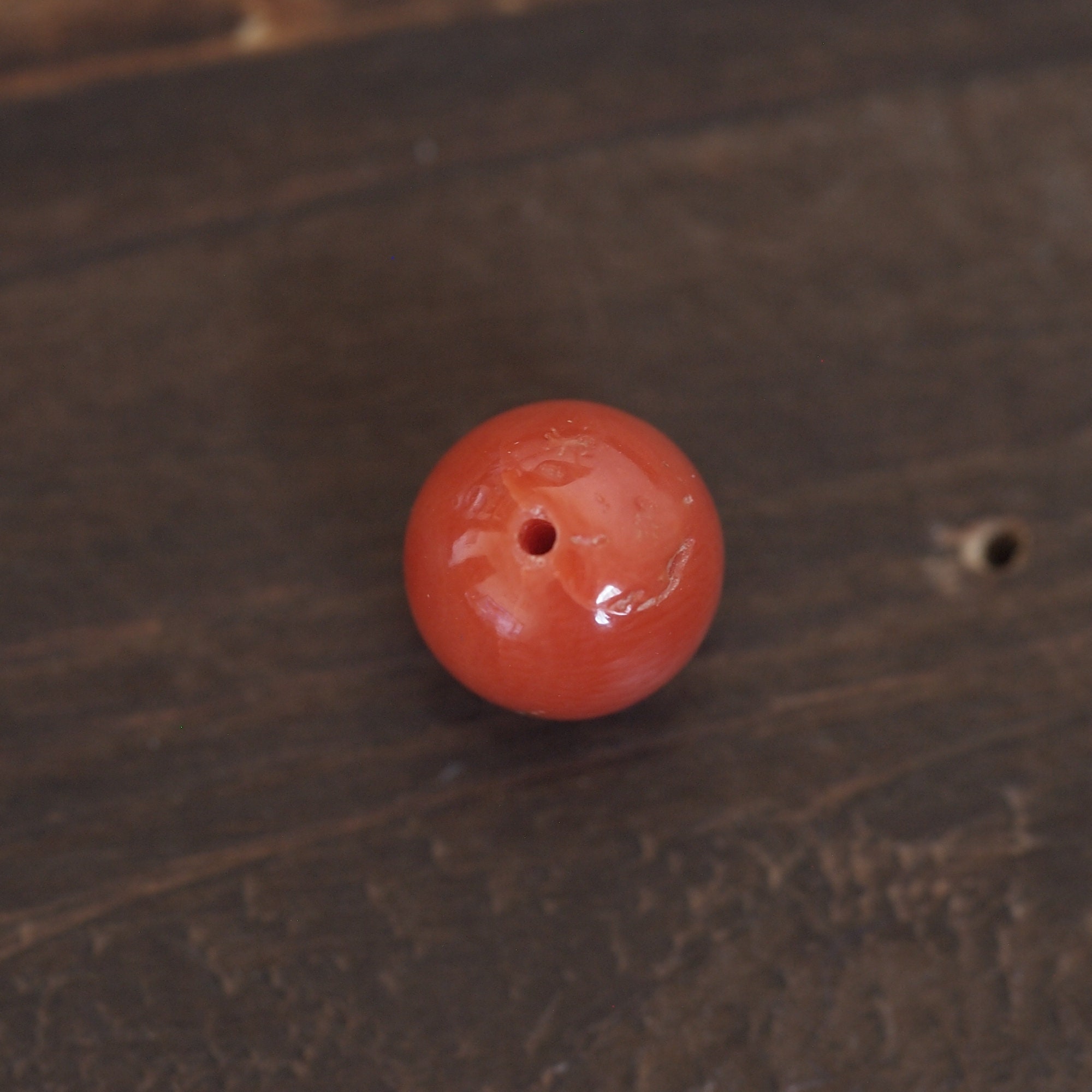 Undyed Natural Japanese Red Coral Round Bead 8.8mm Slightly | Etsy