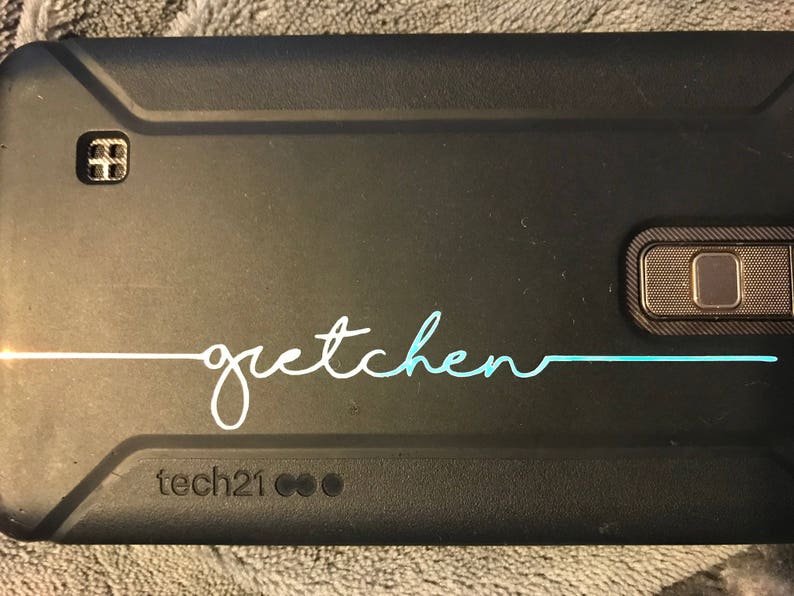 Cursive Name Decal for Phone Case or Personalizing Items - Etsy