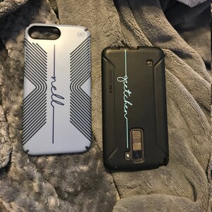 Cursive Name Decal for Phone Case or Personalizing Items - Etsy