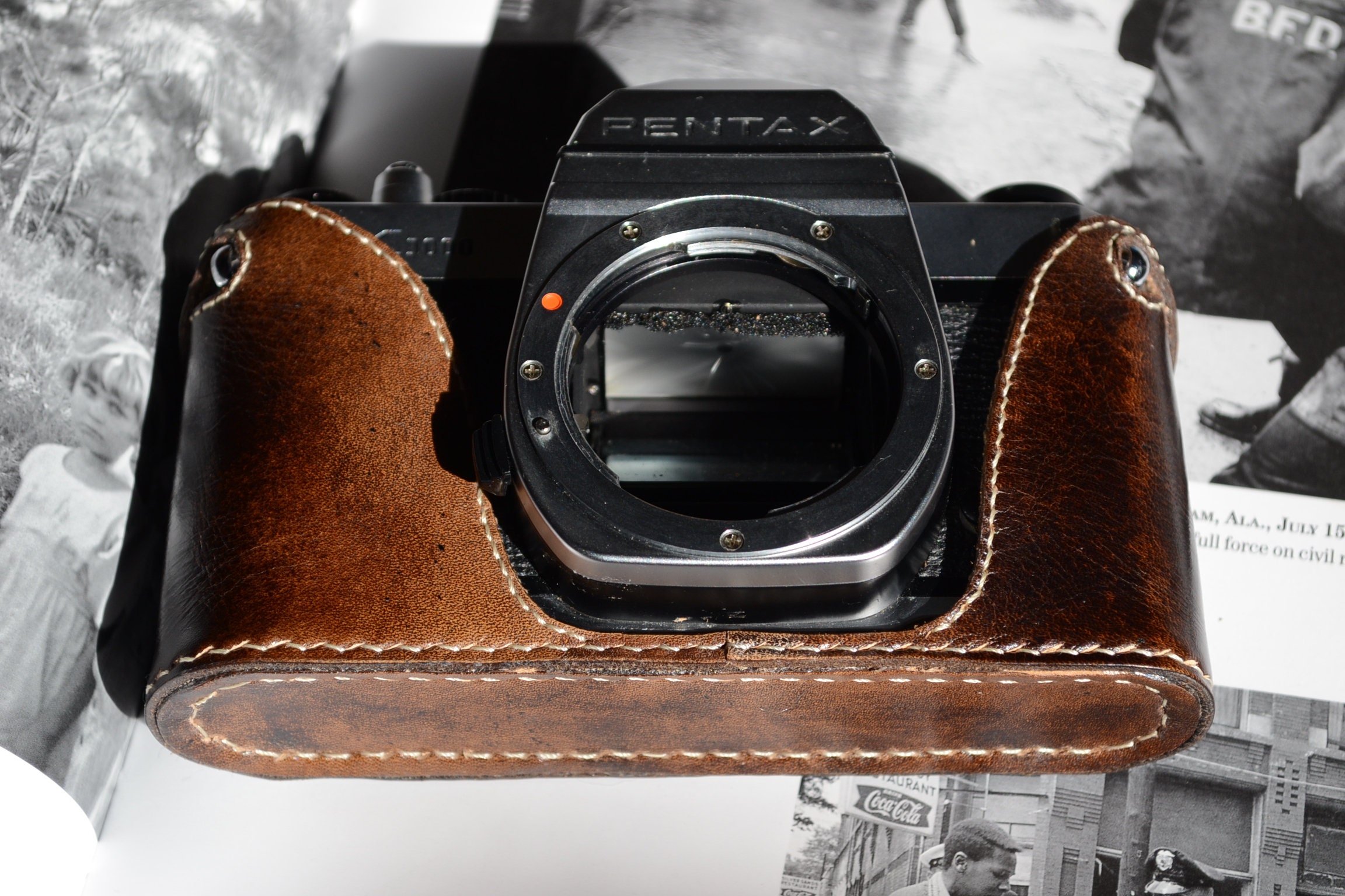 Leather Half Case for Pentax K1000 SV & Spotmatic Camera | Etsy