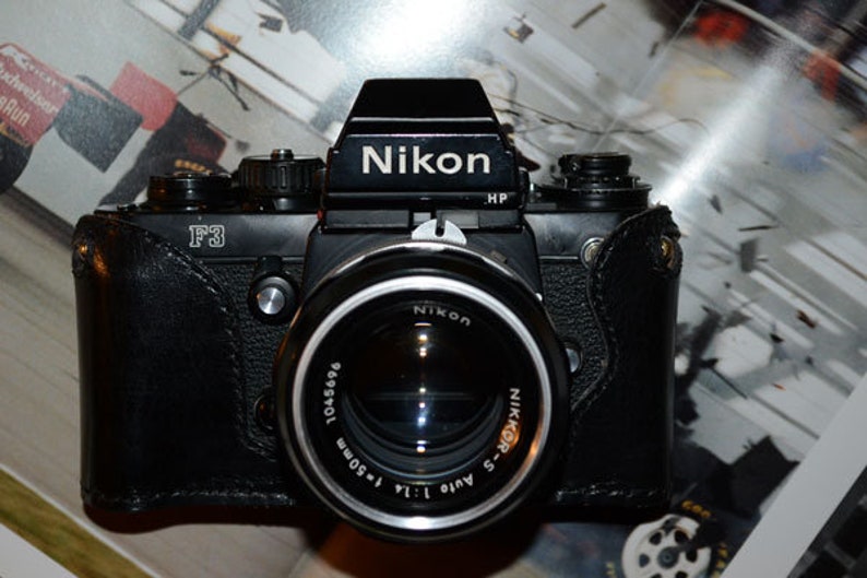 Leather half case for Nikon F3 camera | Etsy