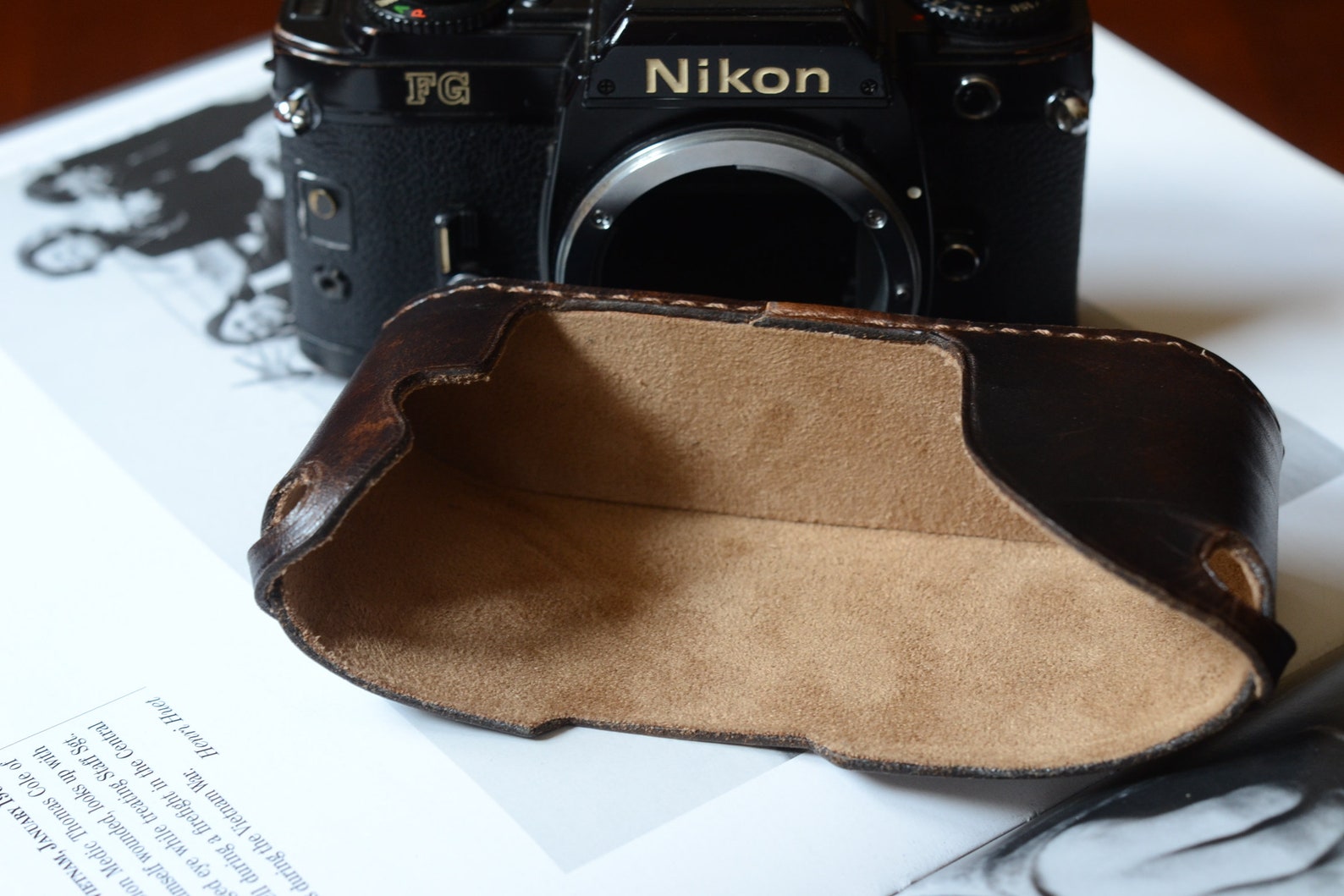 Leather Half Case for Nikon FG Camera | Etsy